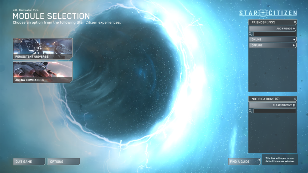 Les menus de Star Citizen - Le Journal du Verse : Votre éclaireur dans ...